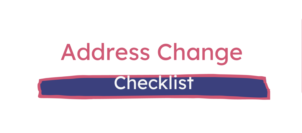 Moving House Address Change Checklist | Propertyable